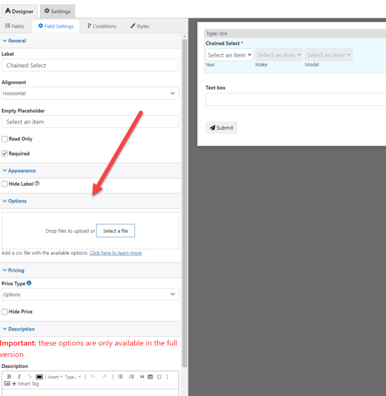 Introducing chained select - All in One Forms