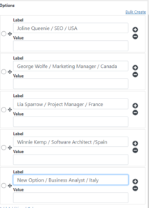 Custom Dropdowns, a new way to show personalized lists - All in One Forms
