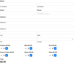 Tamale Order Form - All in One Forms
